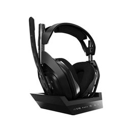 AstroJet ASTRO GAMING A50 Wireless + Base Station for PlayStation® 4/5/PC, Over-ear Gaming Headset Schwarz