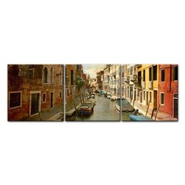 Bilderdepot24 Leinwandbild Venedig Grunge 2