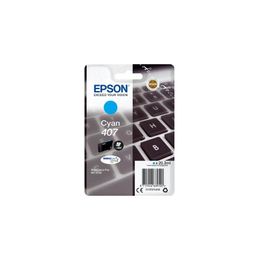 Epson 407 - L size - cyan - original - ink cartridge - Tintenpatrone Cyan