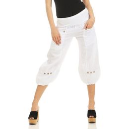 malito more than fashion Caprihose 1575 Damen 3/4 Leinenhose