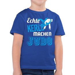 Shirtracer T-Shirt Echte Kerle machen Judo (1-tlg) Kinder Sport Kleidung