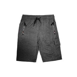 Max Men Sweatshorts Trainings Schorts mit Cargo Tasche Kurze Sport Hose 5862 in Dunkelgrau