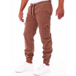 Reslad Cargohose Reslad Chinohose Herren Chino Freizeithose Cargo-Hose Jogginghose (1-tlg) bequeme Chino Hose Herren lange Hose mit Seitentaschen