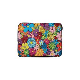 MuchoWow Laptop-Hülle Flower-Power-Blumenmeer 13.3 Zoll