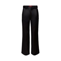 Esprit Stoffhose Satinhose mit weitem Bein