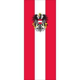 flaggenmeer Flagge Flagge Österreich mit Wappen 110 g/m² Hochformat