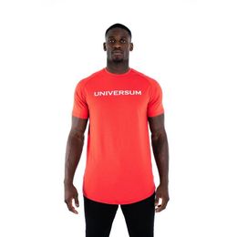 Universum Sportwear Funktionsshirt T-Shirt Abgerundeter Saum Sportlicher Schulterschnitt