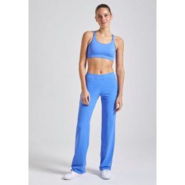 SPORTKIND Sporthose Tennis Trainingshose lang Mädchen & Damen kornblumen blau