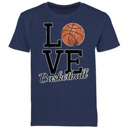 Shirtracer T-Shirt Love Basketball (1-tlg) Kinder Sport Kleidung