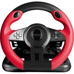 Speed-Link Speedlink TRAILBLAZER Racing Gaming-Lenkrad (für PC/PS4/PS3/Xbox Series X/S/One/Switch/OLED), rot|schwarz