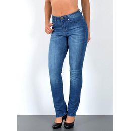 ESRA Straight-Jeans G800 High Waist Straight Fit Jeans Damen