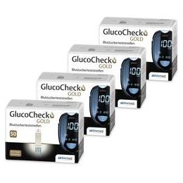 GlucoCheck GOLD Teststreifen (200 Stück) zur Blutzuckerkontrolle bei Diabetes