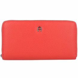 Aigner Basics Geldbörse Leder 19 cm burnt red