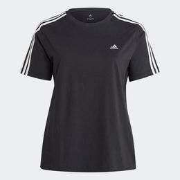 Adidas Essentials Slim 3-Streifen T-Shirt – Große Größen