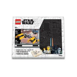 Euromic LEGO Star Wars Note book with 4x6 black brick 1 pen and building toy