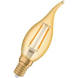 LED-Lampen, Vintage-Edition, 12 Watts Ersatz, E14, B-shape, 2400 Kelvin, Warm Comfort Light, Klares Glas, single Pack - Osram