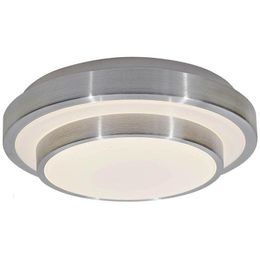 LINDBY - Naima LED-Alu-Deckenlampe, rund, 34 cm - weiß, alu