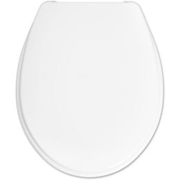 Hamberger - WC-Sitz Toilettensitz Kunststoff mit Deckel weiß - 522360