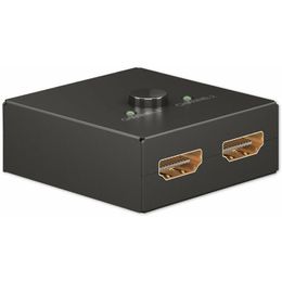 Manuelle HDMI-Umschaltbox 2 auf 1, 4K, 30 Hz - goobay