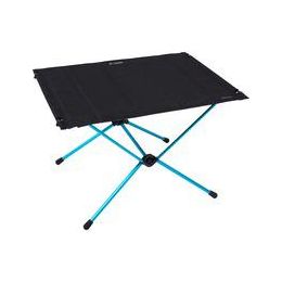 Helinox Camping-Tisch Table One Hard Top Large 11022 schwarz/blau, Black Material: Polyester, Gestell aus Aluminium Tragfähigkeit: 50 kg Tischplatte: 57 x 76 cm Eigenschaften: Wetterfest, UV-beständig, Falt-/Klappbar