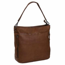 The Chesterfield Brand Wax Pull Up Schultertasche Leder 34 cm Laptopfach cognac