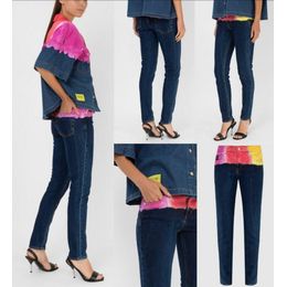 Versace 5-Pocket-Jeans Versace JEANS COUTURE TIE-DYE Slim Jeans Batic Denim Pants Trousers Pa