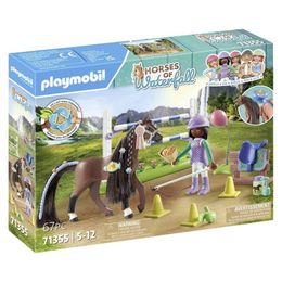 Playmobil® Konstruktions-Spielset Zoe & Blaze mit Turnierparcours