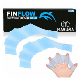 MAVURA Flosse FINFLOW Silikon Schwimmhandschuhe Schwimmhäute für Finger
