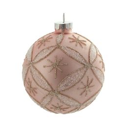 GreenGate Weihnachtsbaumkugel Inge-Marie Weihnachtskugel pink glitter 8cm