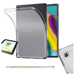 Wigento Tablet-Hülle Für Samsung Galaxy Tab S6 Lite und 2022 Transparent Hülle Tablet Tasche Cover + HD LCD Folie