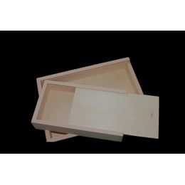 Erzgebirgische Holzspielwaren Ebert GmbH Spielcenter Holzkiste Korpus Buche mit Schiebedeckel BxHxT 22x3