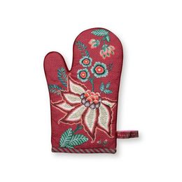 PIP Studio Topflappen Flower Festival Ofenhandschuh dark pink 29 x 15 cm