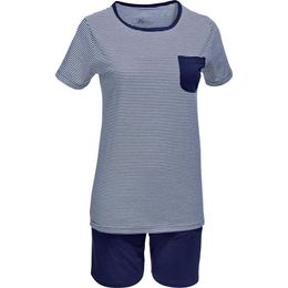 Erwin Müller Erwin Müller Pyjama Damen-Shorty Single-Jersey Streifen