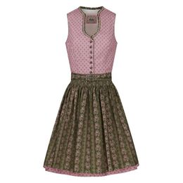 FUCHS Dirndl Midi Dirndl Tina rosa grün (2-tlg) rosa