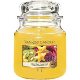 yankee candle Raumdüfte Duftkerzen Tropical Starfruit Classic Medium Glass