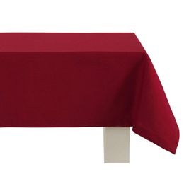 Dreams Tischdecke UNI, mit ca. 2,5 cm breitem Saum und edler Briefecke, rot