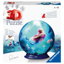 RAVENSBURGER VERLAG Ravensburger 3D Puzzle 11250 - Puzzle-Ball Bezaubernde Meerjungfrauen - 72 Teile