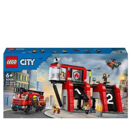 Lego® City 60414 Feuerwehrstation mit Drehleiterfahrzeug