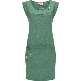 Ragwear Sommerkleid Penelope leichtes Baumwoll Kleid mit Print, grün
