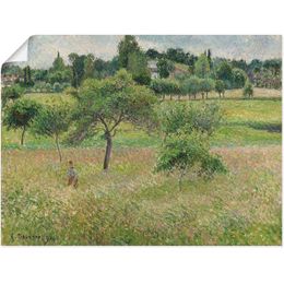 Artland Kunstdruck Apfelbäume in Eragny. 1894, Wiesen & Bäume (1 St), als Leinwandbild, Wandaufkleber oder Poster in versch. Größen, grün