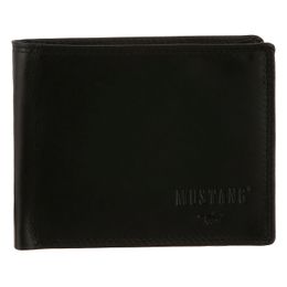 Mustang Geldbörse Udine leather wallet side opening, mit RFID-Schutz, schwarz