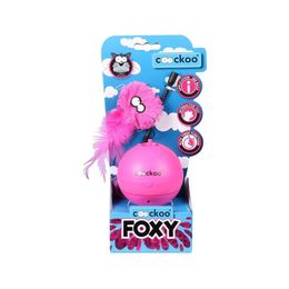 Coockoo Tier-Intelligenzspielzeug Katzenspielzeug Foxy Magic Ball rosa