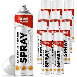 BugPower Wespenspray Spray gegen kriechende Insekten und Wespen