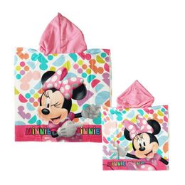 Disney Badeponcho Disney Minnie Maus Kinder Mädchen Mikrofaser Poncho 50x100 cm