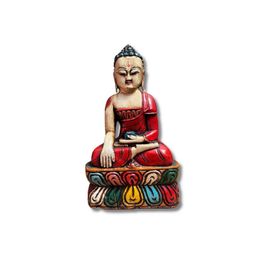 Asien LifeStyle Buddhafigur Buddha Figur Holz Nepal Skulptur