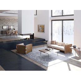 JVmoebel Wohnzimmer-Set Komplett 5tlg Möbel Dreisitzer Sofa Luxus Sessel Modern Couchtisch