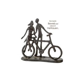 Gilde Dekofigur Gilde Skulptur Pair on Bike
