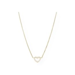 JuwelmaLux Kette mit Anhänger JuwelmaLux Halskette 333/000 (8 Karat) Gold Herz mit Zirkonia JL10-05- (1-tlg)