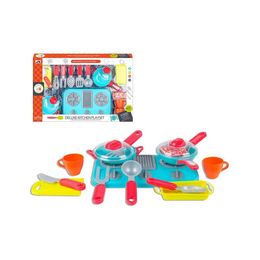 Bigbuy Kinder-Küchenset Kinderküche Kindertöpfe Topfset Küchenutensilien-Set Kinderspielzeug m