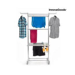 InnovaGoods Wäscheständer klappbarer Wäscheständer mit Rädern
